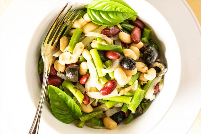 Red & White Bean with Basil Salad Recipe